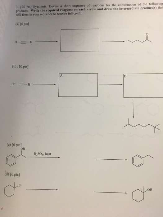 Solved Synthesis: Devise a short sequence of reactions for | Chegg.com