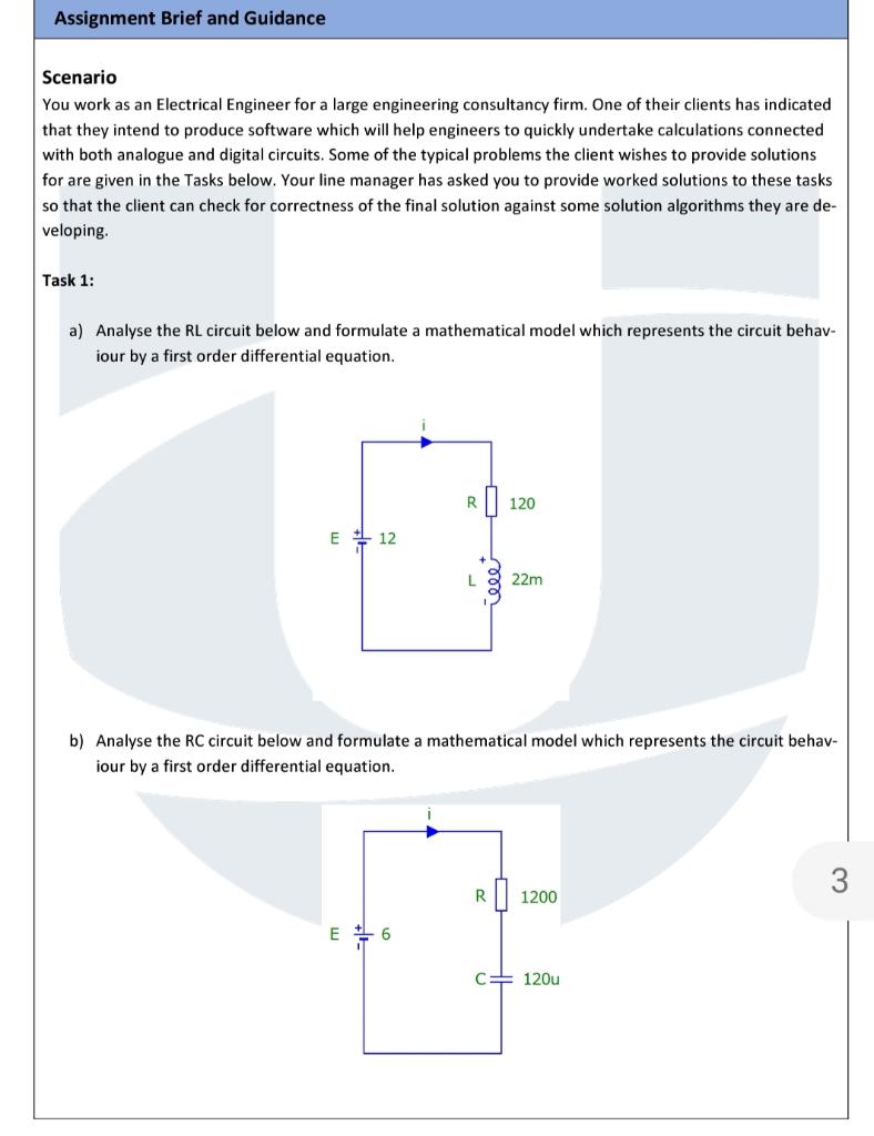 Solved Scenario You work as an Electrical Engineer for a | Chegg.com