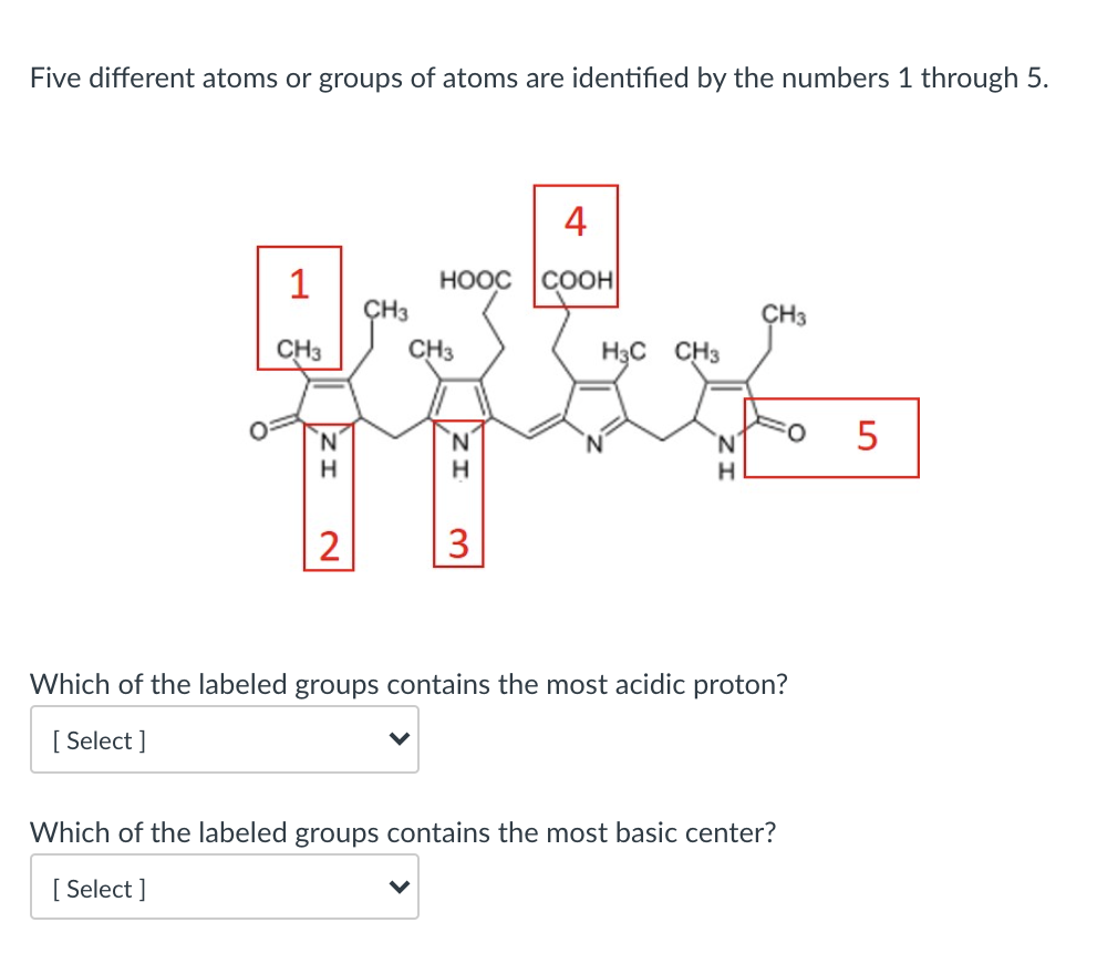Solved Five different atoms or groups of atoms are | Chegg.com