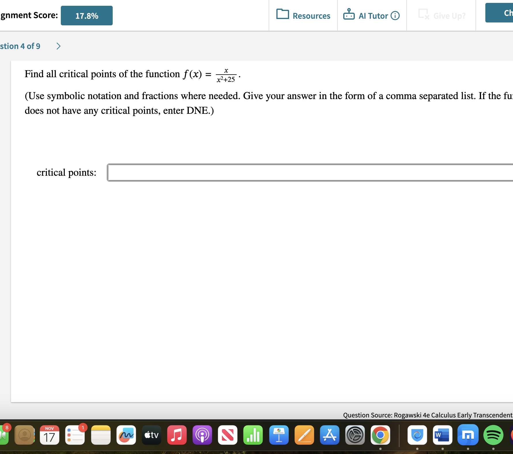 Solved Find all critical points of the function | Chegg.com
