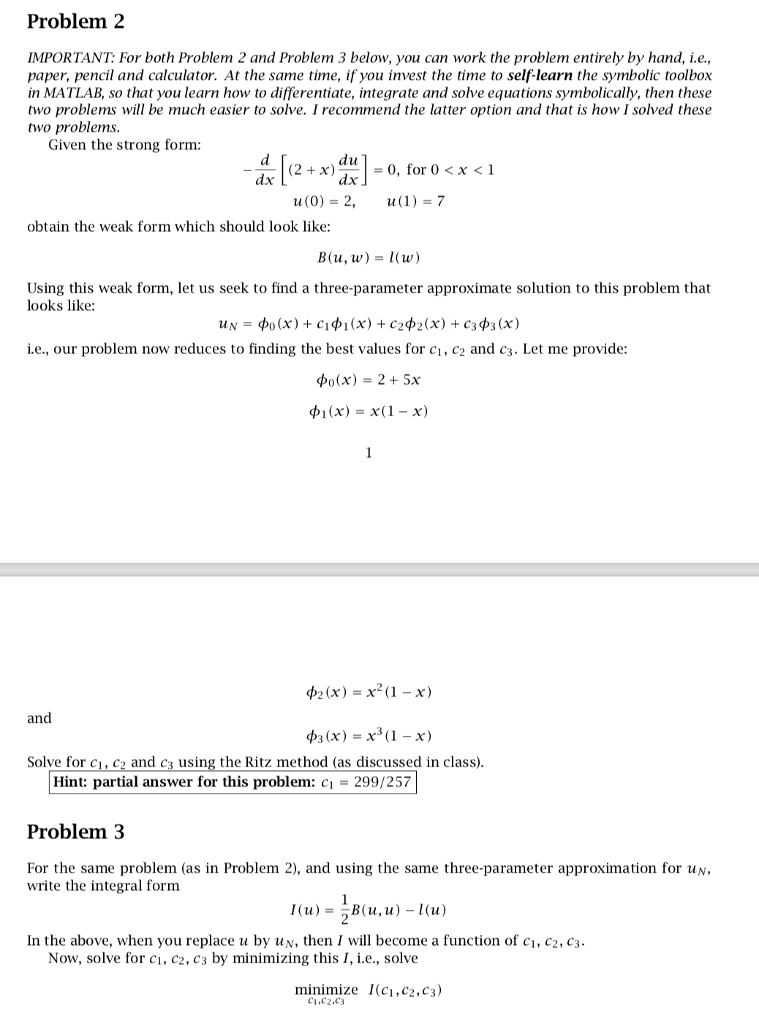 Solved Problem 2 IMPORTANT: For both Problem 2 and Problem 3 | Chegg.com