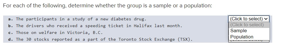 Solved For each of the following, determine whether the | Chegg.com