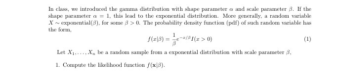 Solved In class, we introduced the gamma distribution with | Chegg.com