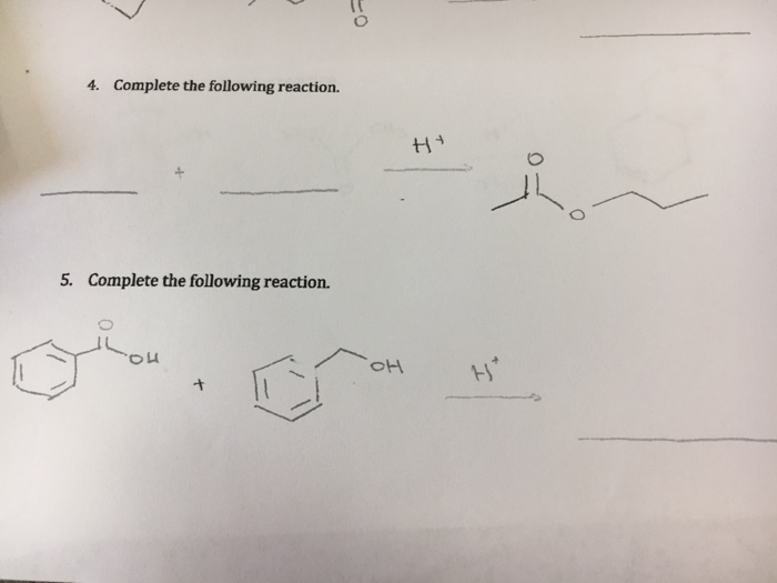 Solved Complete the following reaction. Complete the | Chegg.com