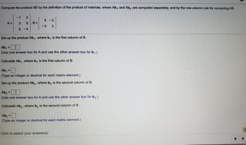 Solved Compute each matrix sum or product if it is defined. | Chegg.com
