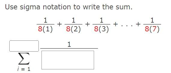 Solved Use sigma notation to write the sum. | Chegg.com