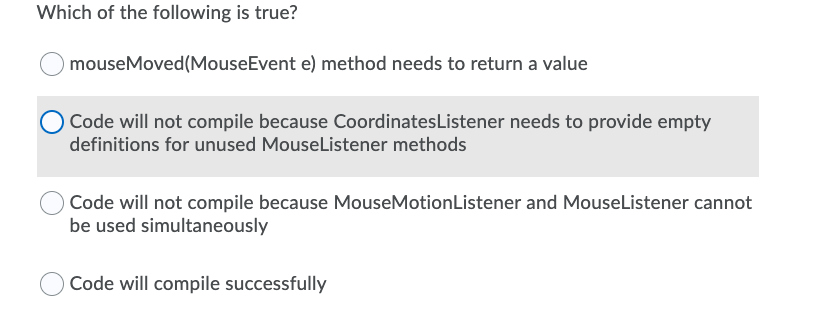 Solved Consider the following code snippet and: public | Chegg.com