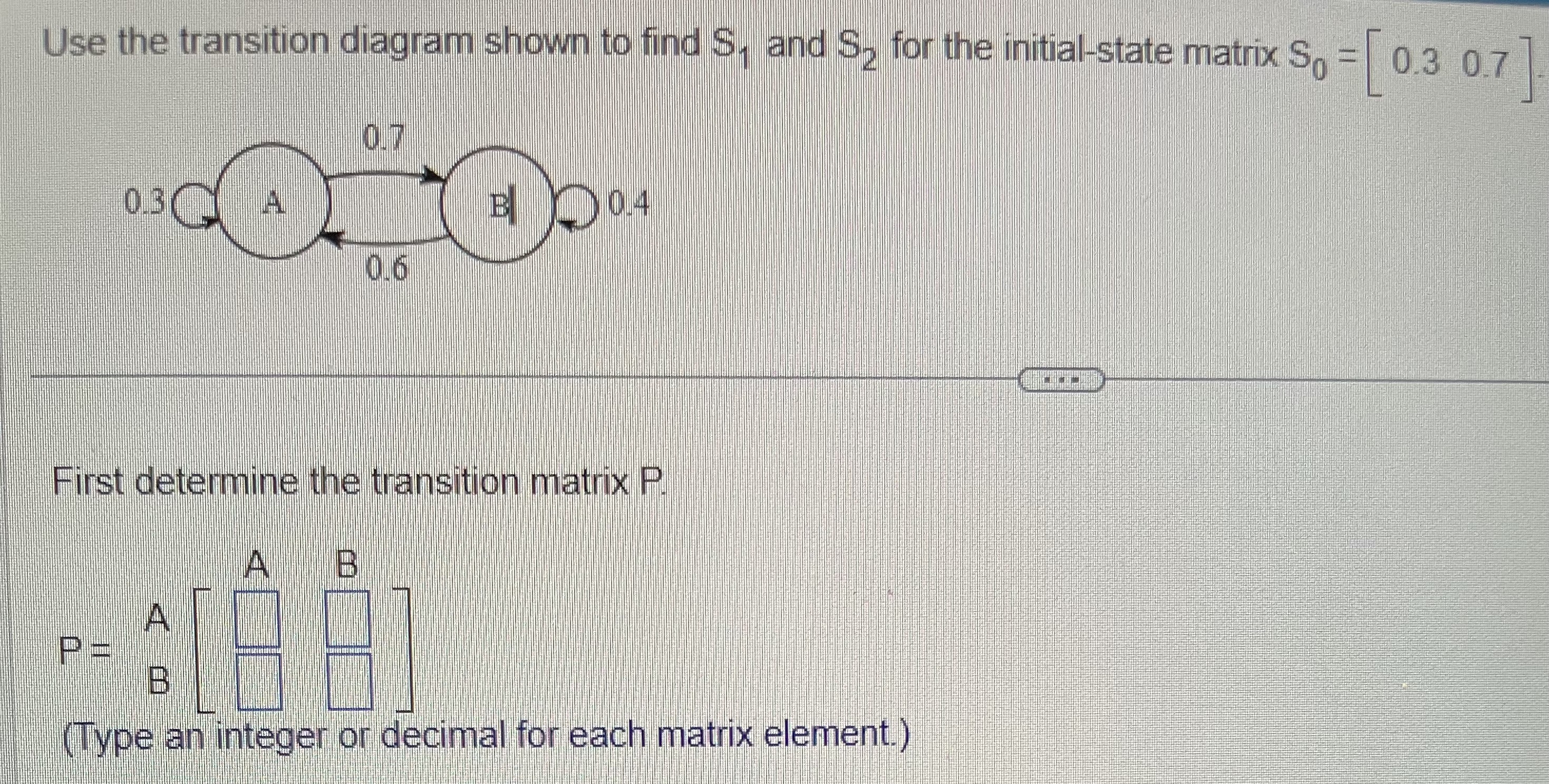 Solved Use the transition diagram shown to find S1 and S2 | Chegg.com