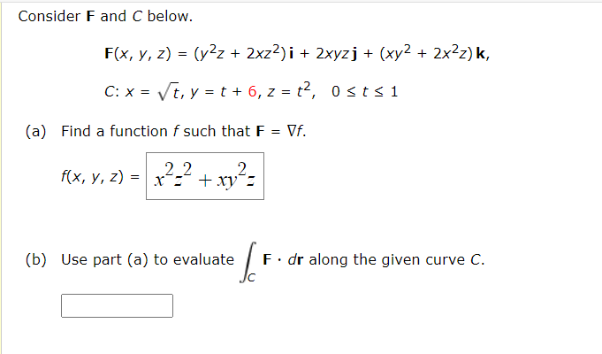 Solved Consider F and C below. | Chegg.com