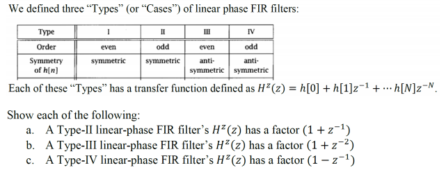 Solved 1 II We defined three "Types" (or "Cases") of linear | Chegg.com