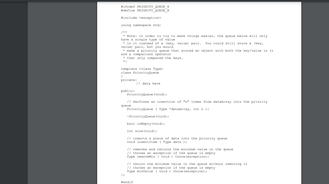 Solved // Important: Make sure to implement the code | Chegg.com