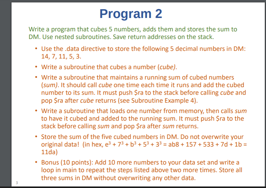 Solved Program 1 Write a program that will accept a series | Chegg.com