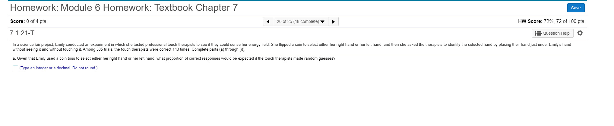 Solved Homework Module 6 Homework Textbook Chapter 7 Save