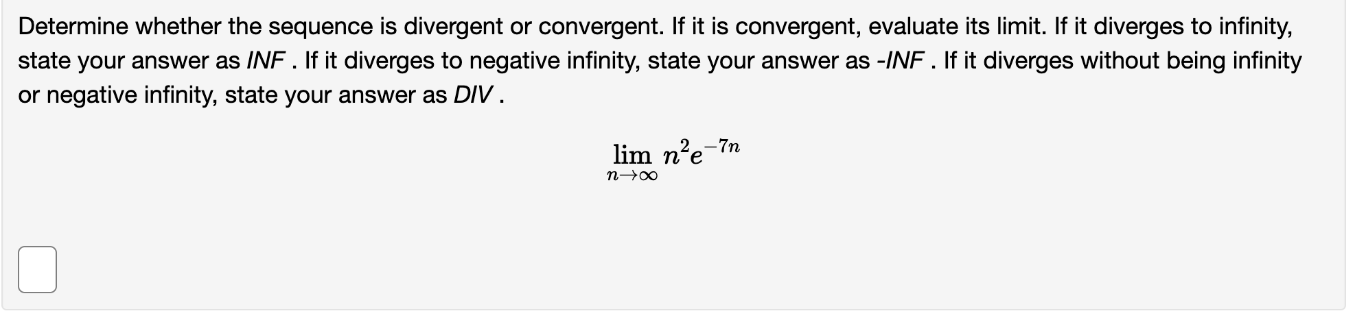 Solved Determine whether the sequence is divergent or | Chegg.com