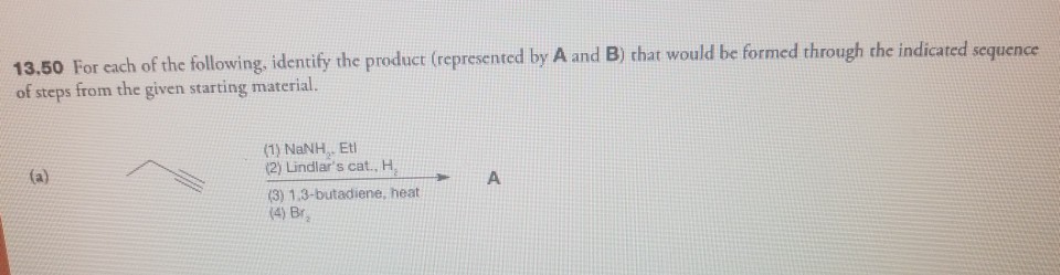 Solved 13.50 For each of the following, identify the product | Chegg.com