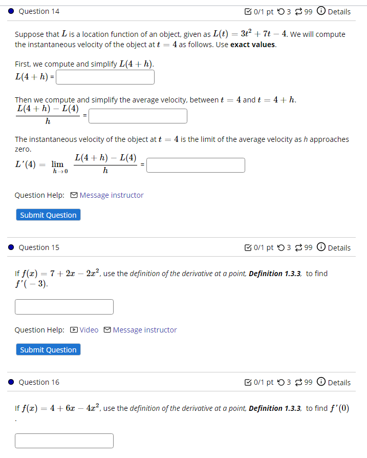 Solved Question 9 B0/1 pt 399 Details If f(x) = 22, what are | Chegg.com
