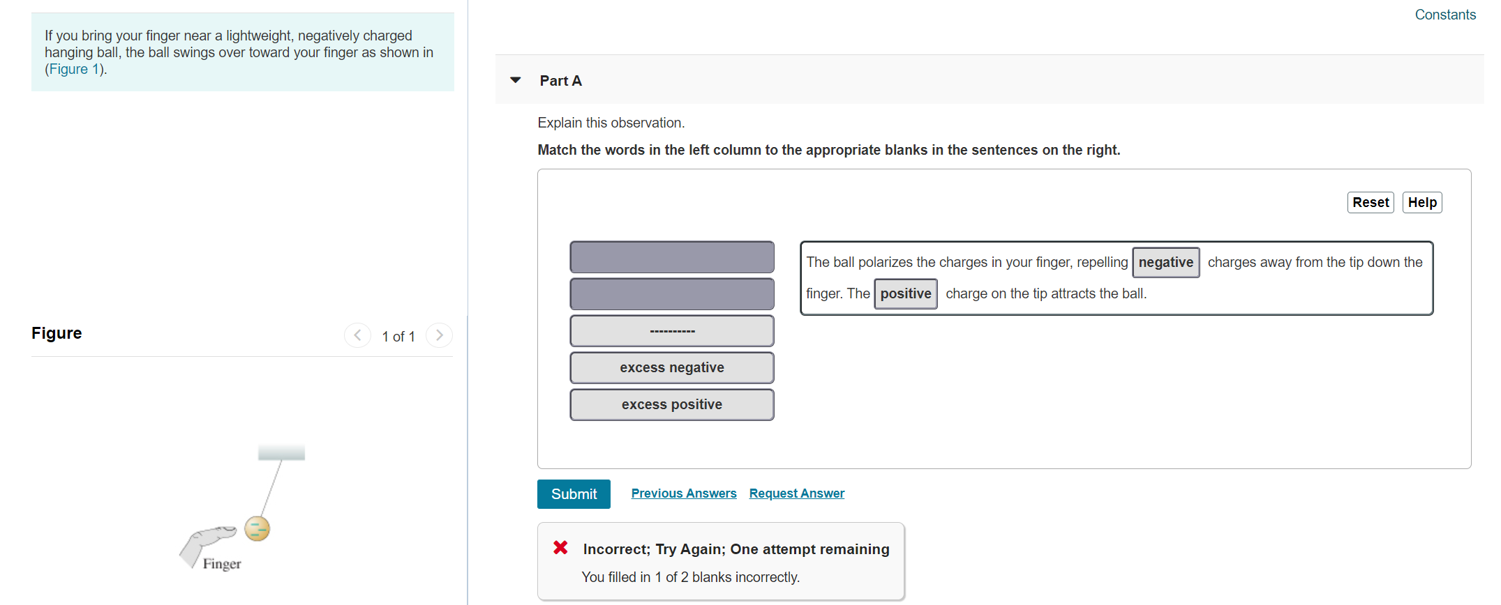 Solved Constants If you bring your finger near a | Chegg.com Solved Constants If you bring your finger near a | Chegg.com