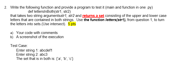 Solved 2 Write The Following Function And Provide A Program 