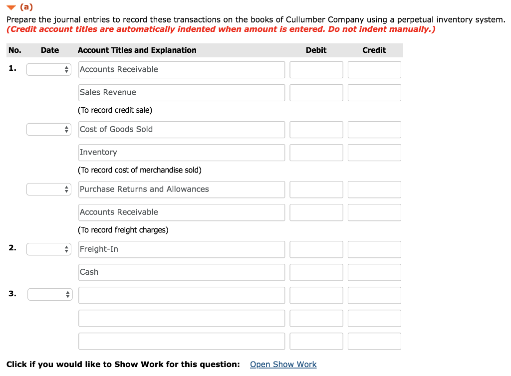 Solved Exercise 5-05 a-b (Part Level Submission) (Video) | Chegg.com
