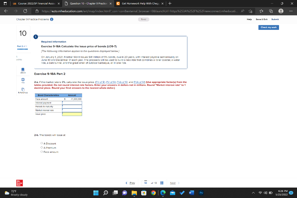 Solved I in Course: 2022/SP Financial Accou X Chapter 9 | Chegg.com