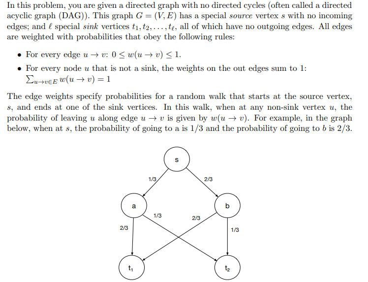 Solved In this problem, you are given a directed graph with | Chegg.com