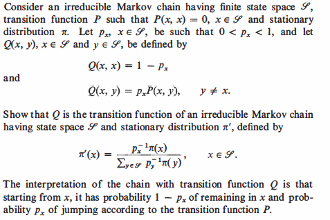 Solved Consider an irreducible Markov chain having finite | Chegg.com