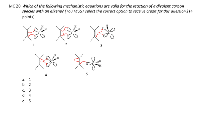 Solved MC 20 Which of the following mechanistic equations | Chegg.com