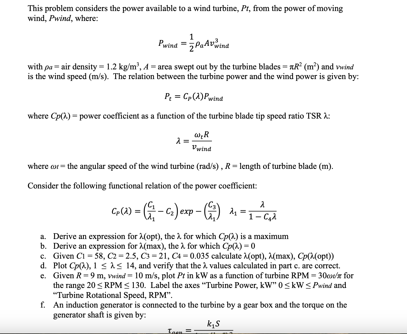 Solved Solve step by step:This problem considers the power | Chegg.com