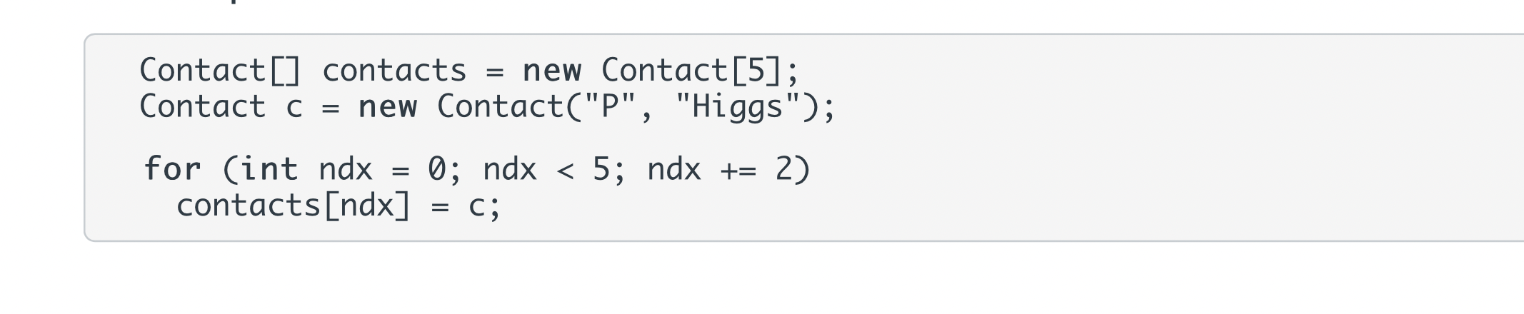 Solved public class Contact { String lastName; String | Chegg.com