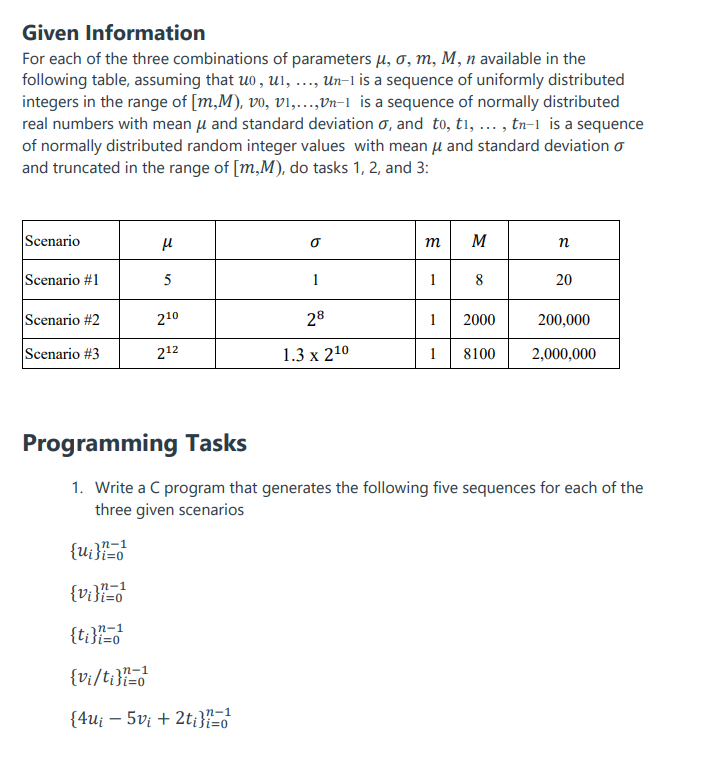 Solved Given Information For each of the three combinations | Chegg.com