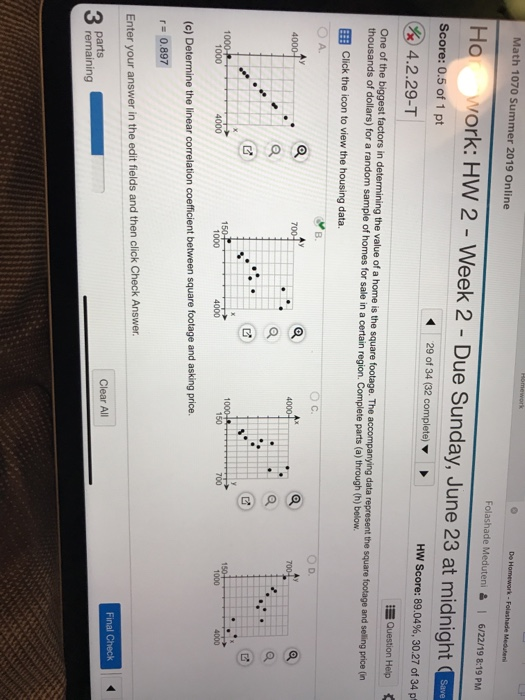 Solved 18 PM Sat Jun 227 mathxl.com Course | Chegg.com