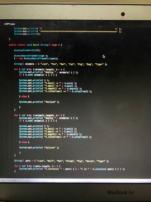 Solved Please create the 5 methods Emax(), Emin(), | Chegg.com