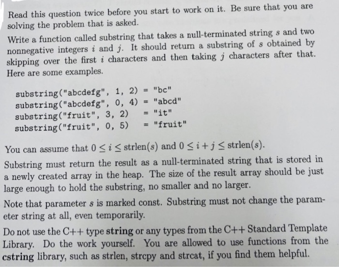 Solved Write this function.the header of the function:char* | Chegg.com