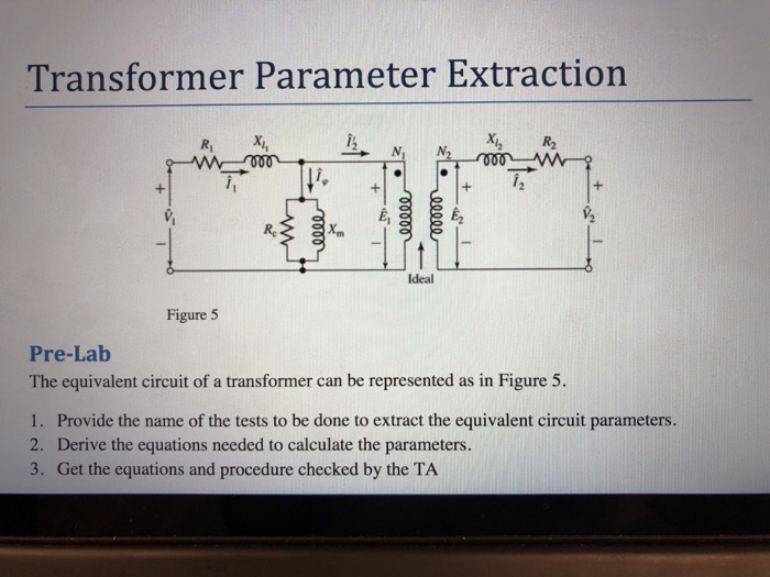 Solved Transformer Parameter Extraction R2 N. Ideal Figure 5 | Chegg.com
