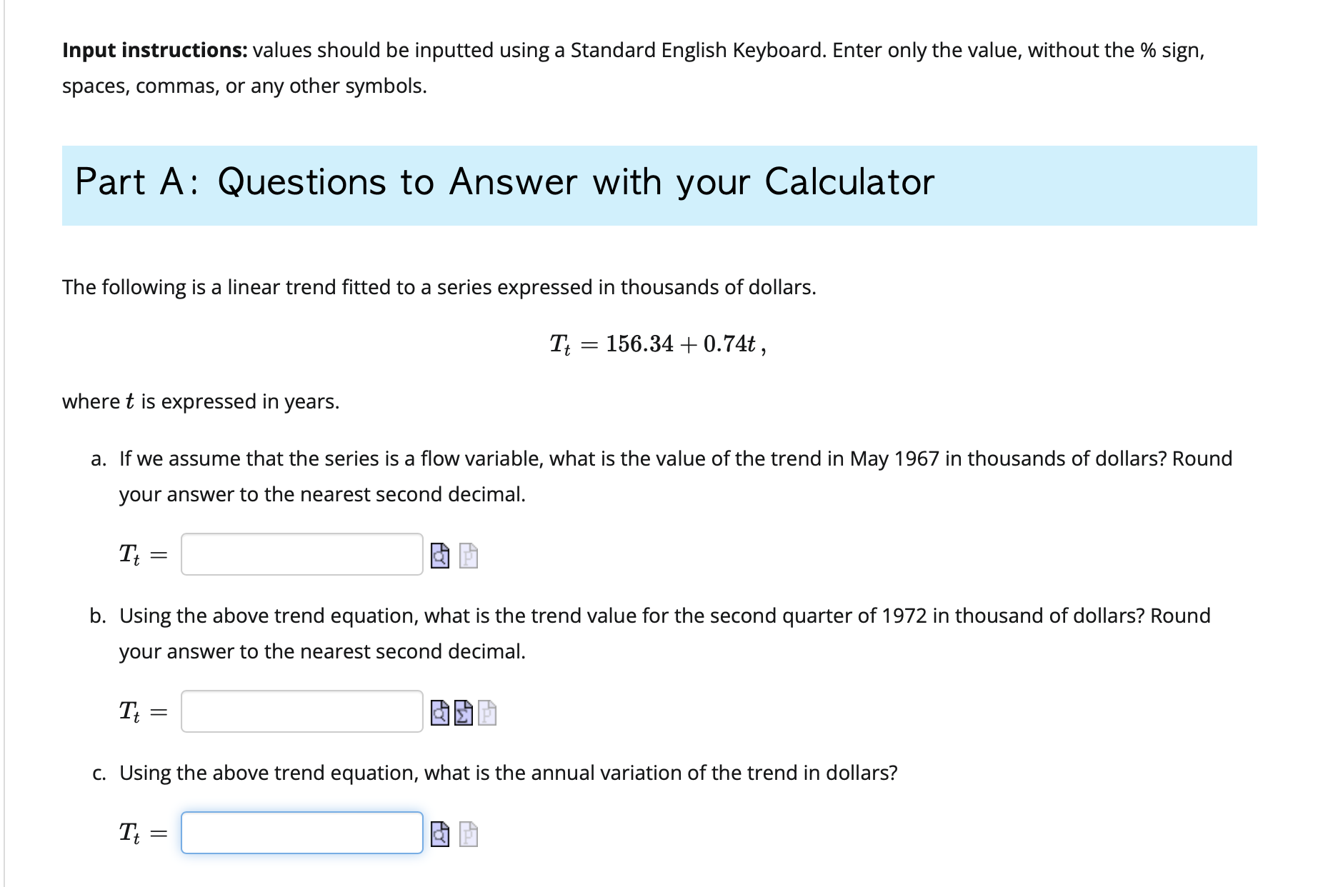 Solved Input instructions: values should be inputted using a | Chegg.com