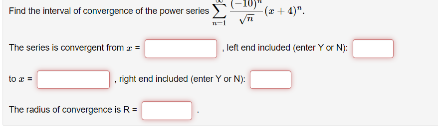 Solved Find the interval of convergence of the power series | Chegg.com