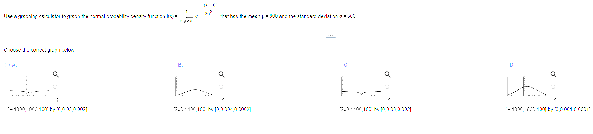 Solved Use a graphing calculator to graph the normal | Chegg.com