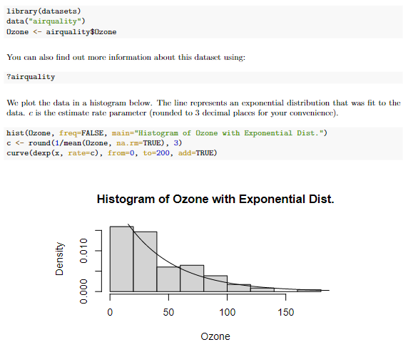 is is the estimated value of the rate parameter: c ## | Chegg.com
