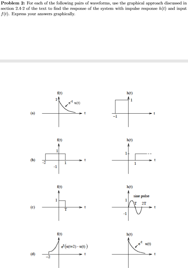 Solved Problem 2: For each of the following pairs of | Chegg.com