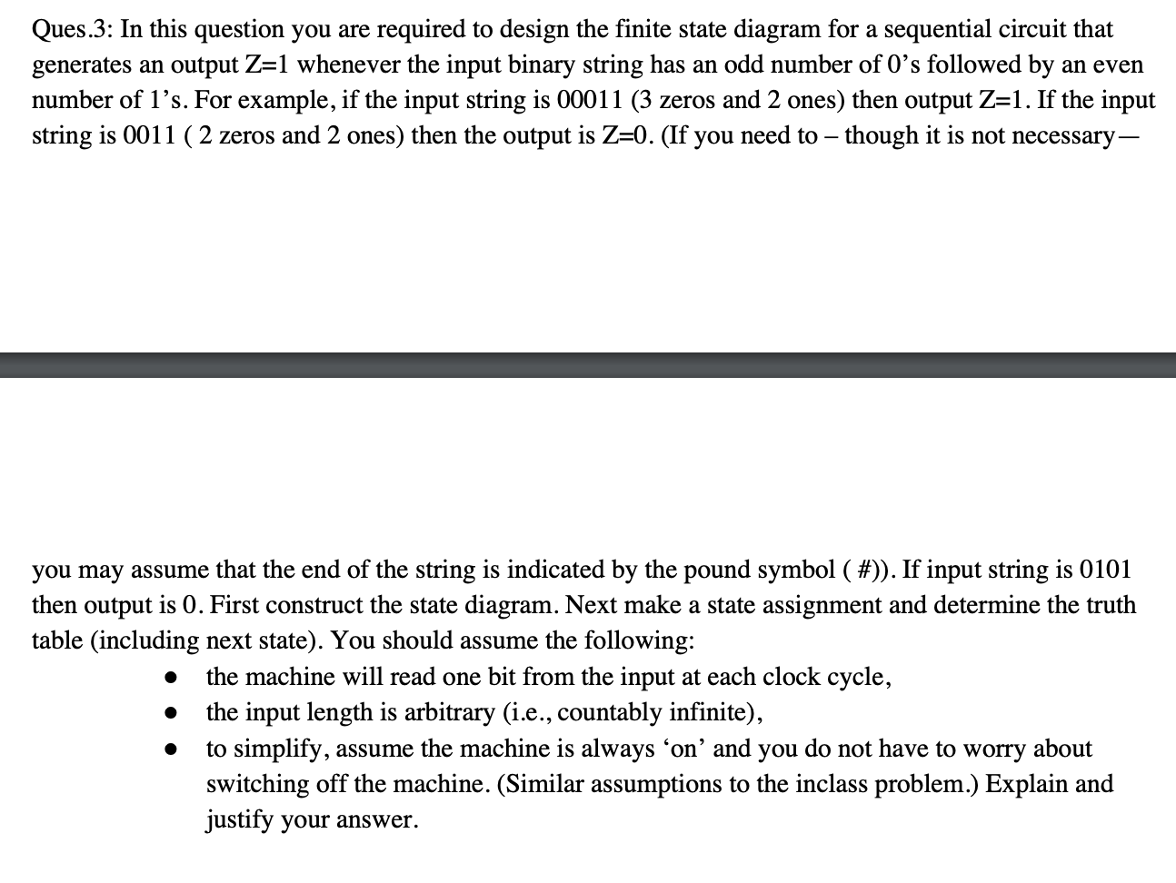 Solved Ques.3: In this question you are required to design | Chegg.com