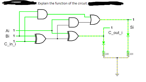 Solved explain the function of the circuit. | Chegg.com