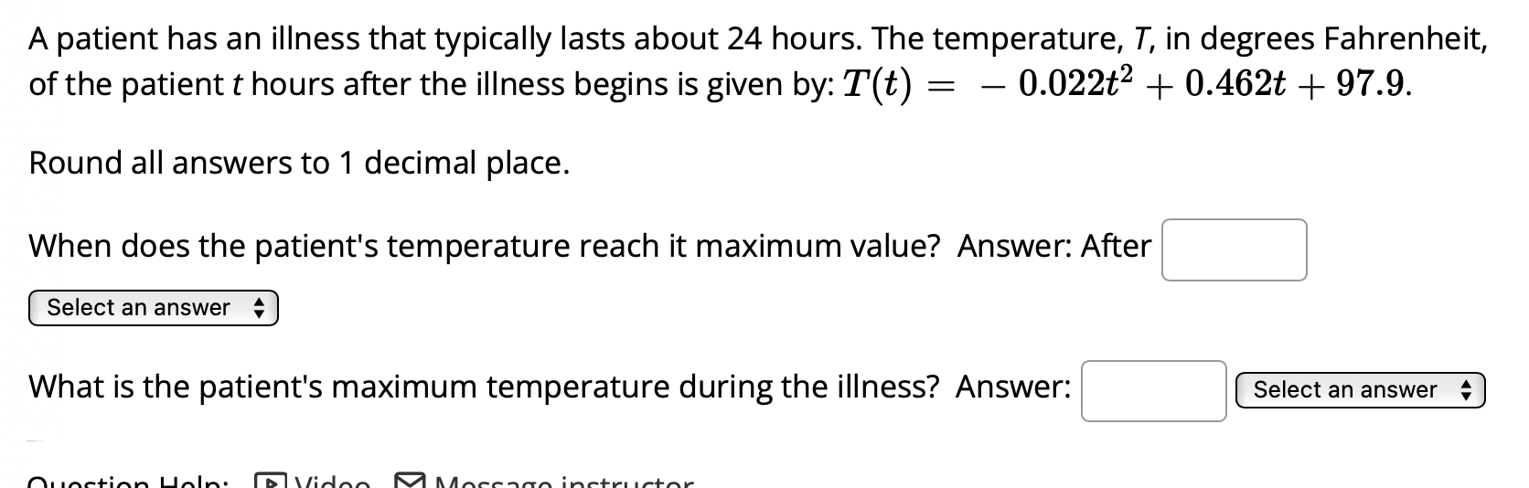 Solved A patient has an illness that typically lasts about | Chegg.com