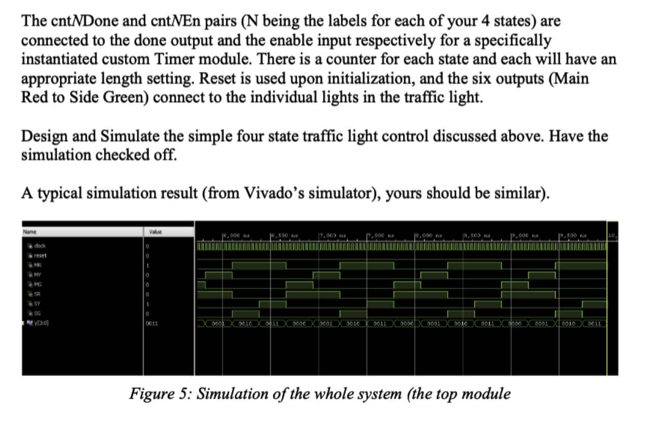 Part 1: Design and Simulate the custom Timer. Create | Chegg.com