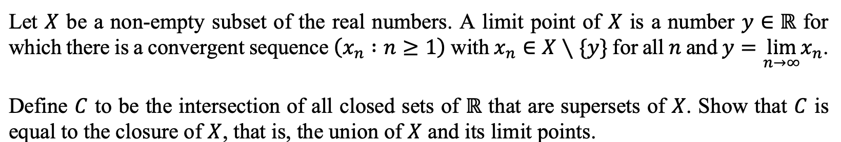 Solved Let X be a non-empty subset of the real numbers. A | Chegg.com