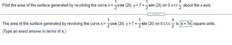 Solved The equation below gives parametric equations and | Chegg.com