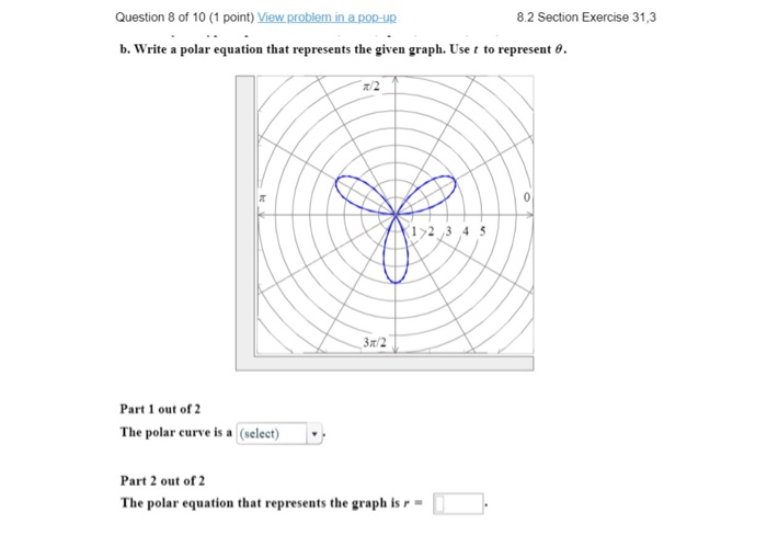 Solved Question 8 of 10 (1 point) View problem in a pop-up | Chegg.com