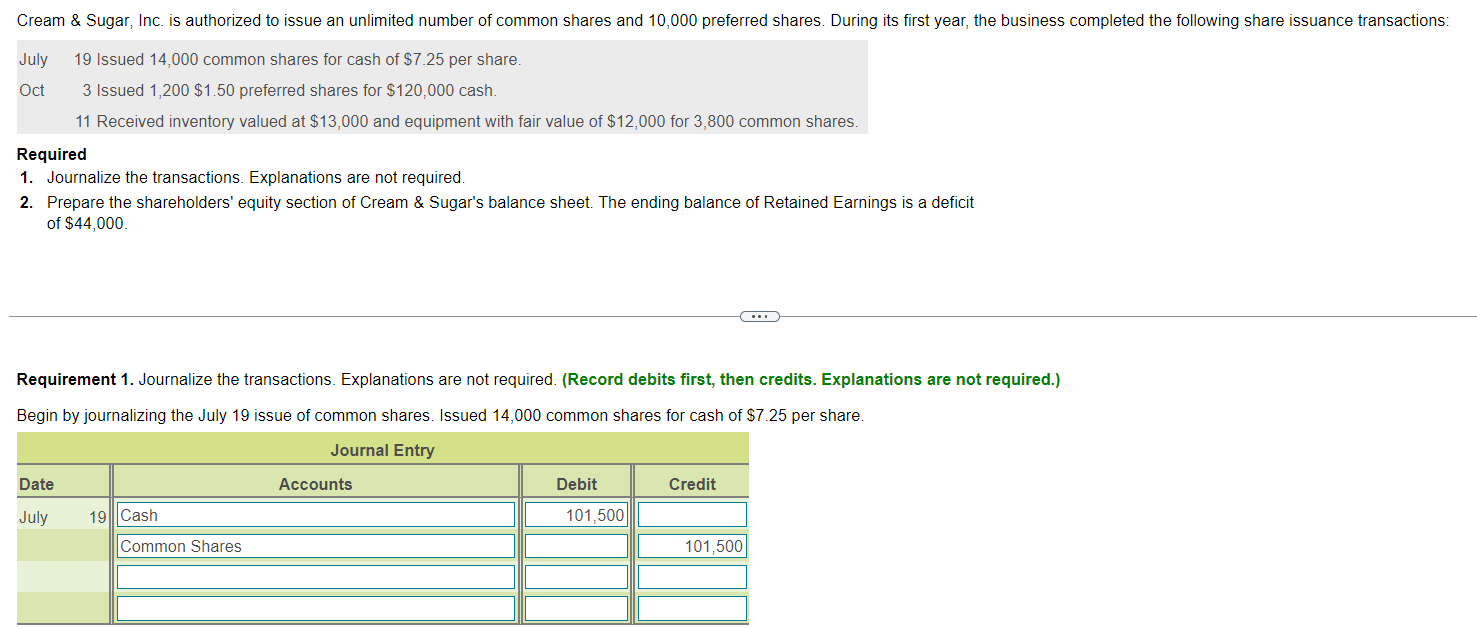 Solved Required 1. Journalize the transactions. Explanations | Chegg.com