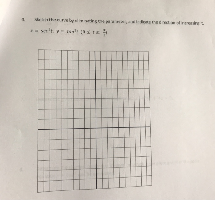 Solved Sketch the curve by eliminating the parameter, and | Chegg.com