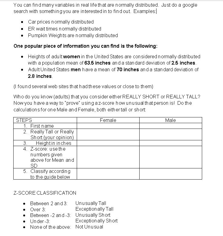 Solved You can find many variables in real life that are | Chegg.com