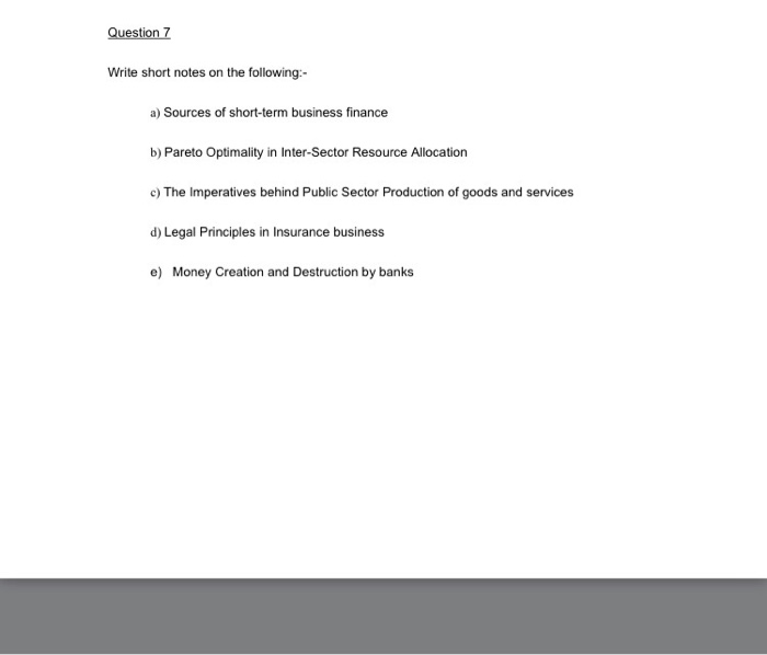 Solved Write short notes on the following: - a) Sources of | Chegg.com